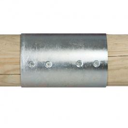 Connection piece 2-way round 10 cm.