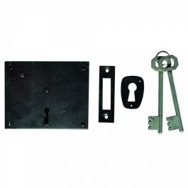 Cellar door lock heavy duty.