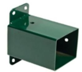 Wandverbinding Groen t.a.v. paal 9x9 cm.