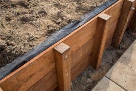 Hardwood shoring board incl. canvas 200 cm