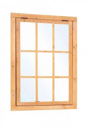 Expanding Window Single Red Class Wood. Dimensions 100 x 155.4CM